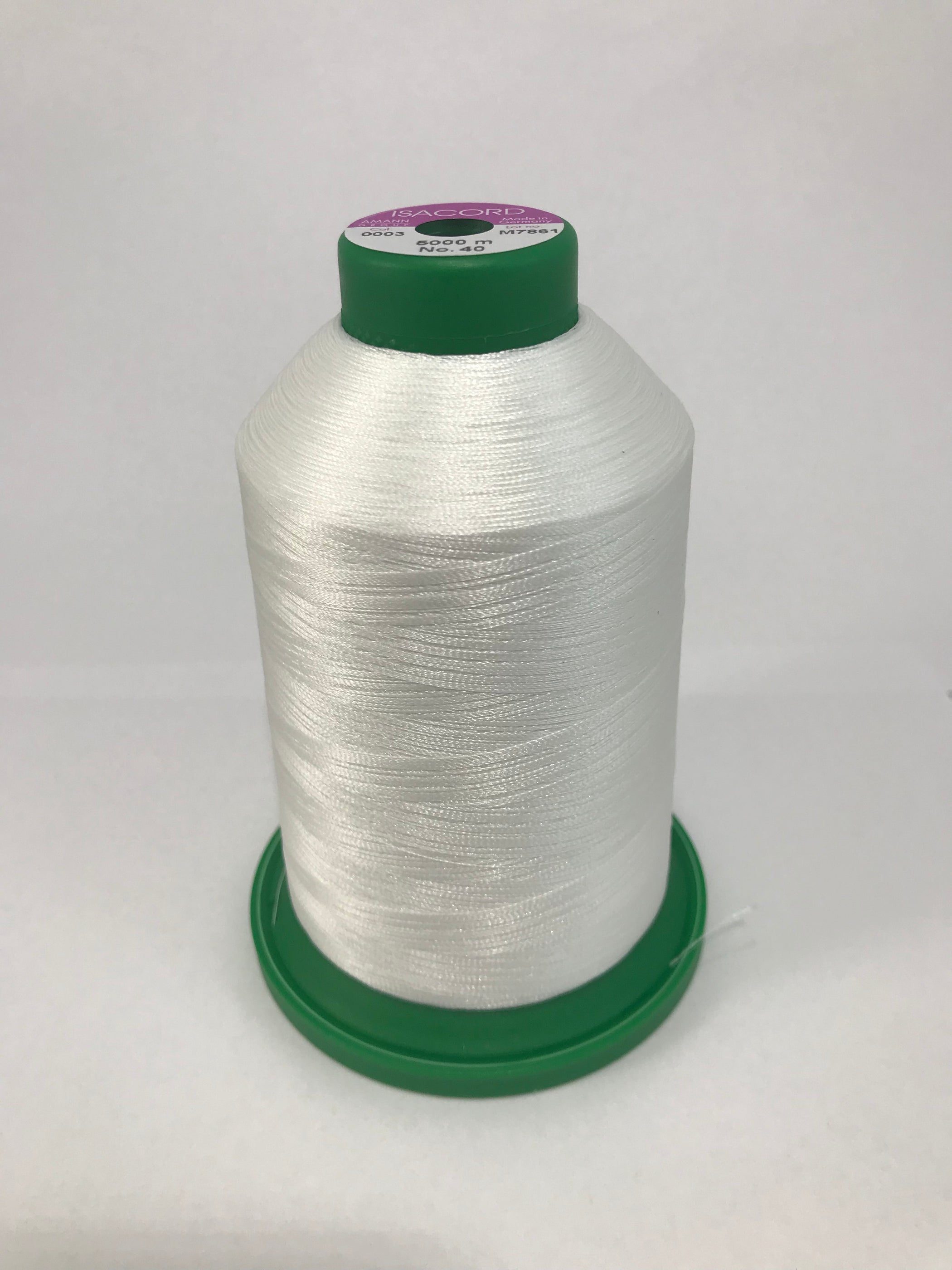 0003 - GHOST WHITE - ISACORD EMBROIDERY THREAD 40 WT [2914-0003 ...